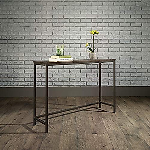 Sauder North Avenue Sofa Table, Smoked Oak finish