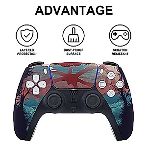 PlayStation 5 Digital edition version sticker protective cover, Turn It Upside Down ps5 controller protective shell (compatible with ps5 Digital edition)