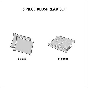 Madison Park Chenille Tufted 100% Cotton Quilt All Season, Lightweight, Breathable Coverlet Bedspread Bedding Set, Matching Shams, Oversized King/Cal King(120"x118"), Sabrina, Off White