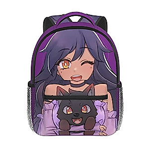 YAOJIAADM Anime Backpack Schoolbag 3D Printed Large Capacity Waterproof Nylon Backpack Adjustable Shoulder Strap Suitable for Travel Picnic Black