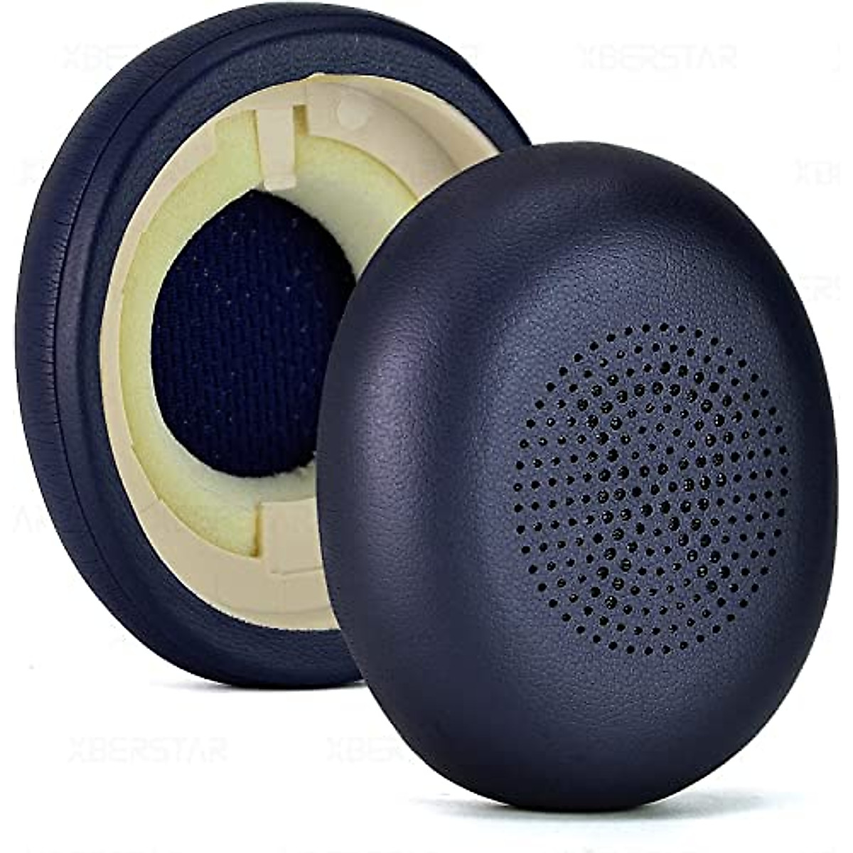 Elite 45h Evolve2 65 Earpads,JOYSOG Replacement Ear Pads Ear Cushions Foam Covers for Jabra Evolve 2 65 MS/UC Elite 45h Headphone (Blue)