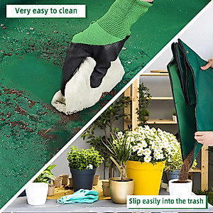 Extra Large Repotting Mat for Indoor Plant Transplanting and Mess Control, 43" X 29" Thickened Waterproof , Foldable and Easy to Clean Gardening Work Mat & Succulent Plant Mat Green