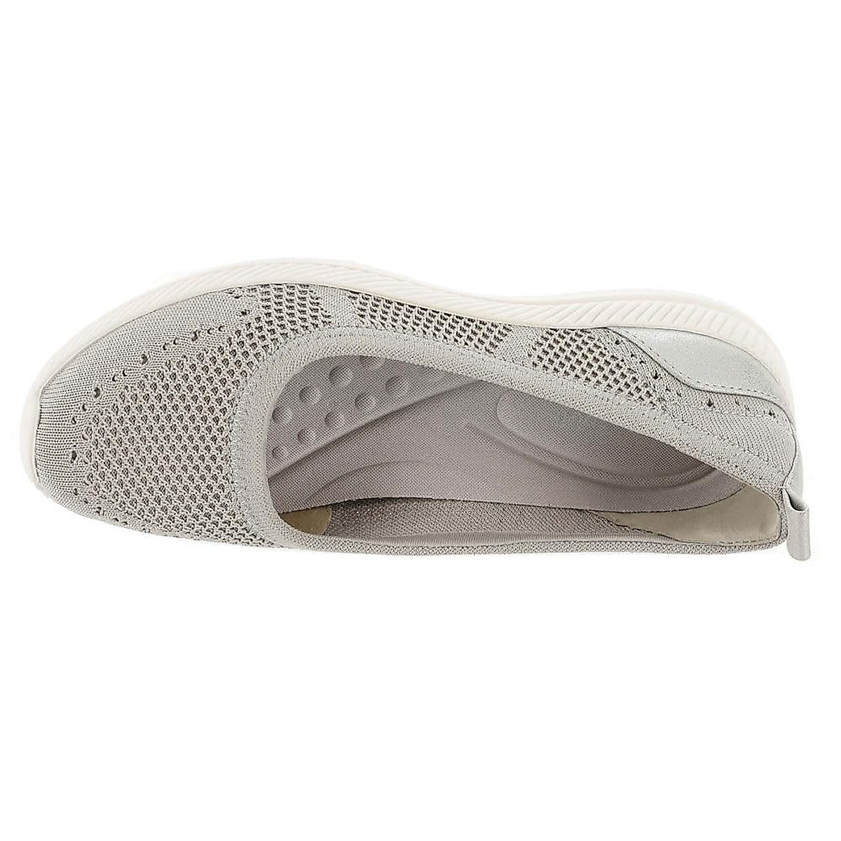 Easy Spirit Women's Glitz 2 Sneaker, Beige 240, 8.5 Wide