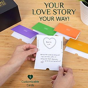 A Year Of Dates: Surprise Edition - Christmas gift. A Date Night Box with Sealed Date Ideas, Perfect Paper Wedding Anniversary present. Couple Date Night Ideas