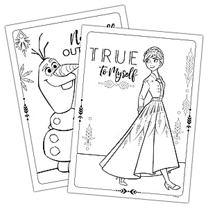Disney Frozen 2 Mini Coloring Book Play Pack 10 Pack Party Supplies with Coloring Book, Crayons, and Stickers 45816 Bendon