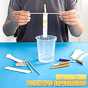 Paper Chromatography Experiment Kit With Lab Instructions - DIY Science Experiment For Home, School, Lab - Kit Includes 50-Sheet Filter Paper, Beaker, Dowel, Clips, Pens, Pencil, Detailed Instructions