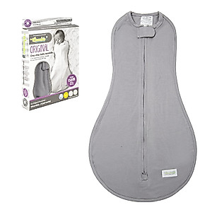 Woombie The Tencil Baby Swaddling Blanket - Ultra Soft, Soothing Eucalyptus Fiber Baby Swaddle - Wearable Baby Blanket - Dreamy Gray, 5-13lbs