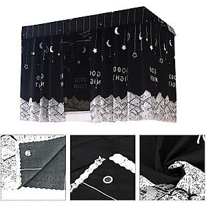 XGOPTS Students Dormitory Bunk Bed Curtains Dustproof Privacy Curtains Breathable Shading Nets Bedding Curtain Bed Tent Curtain Bed Canopy Blackout Cloth Curtain Single Sleeper Loft Bed Dorm Curtain