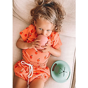 Pura my-my Silicone Sippy Cup 5oz/150ml - Training Cup, Reusable, Platinum Food Grade Medical Grade, Spill Proof Cups for Kids, Toddlers, Babies & Infants (Rose)