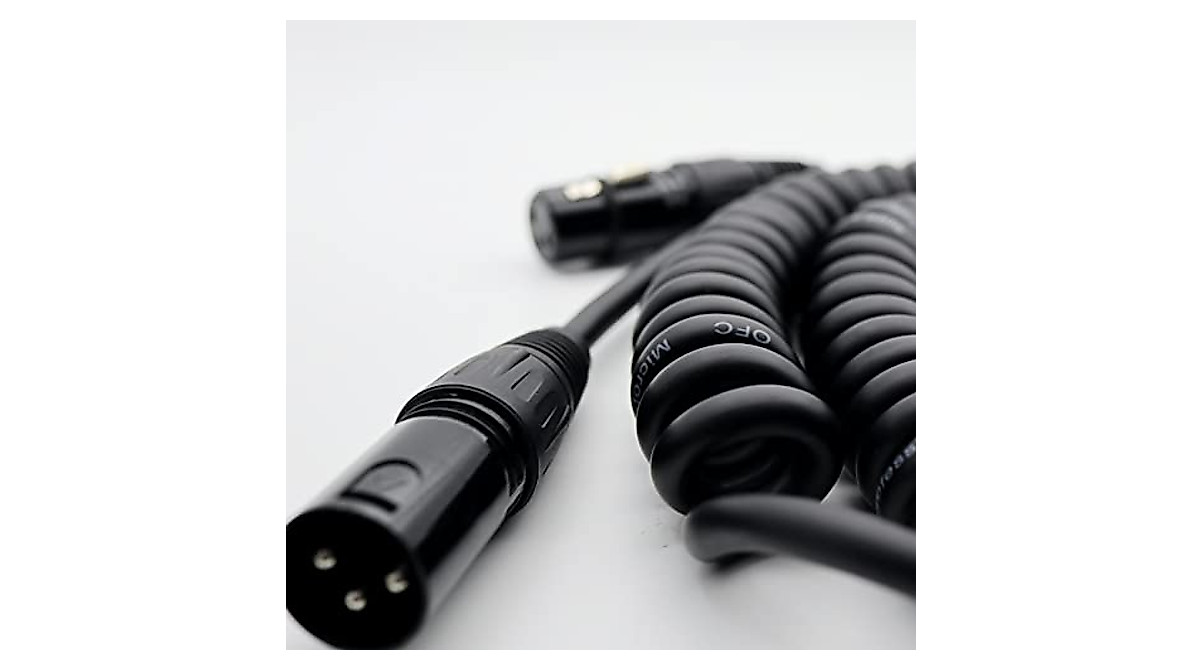 EITMOSS XLR Cable - Premium Coiled Microphone Cable