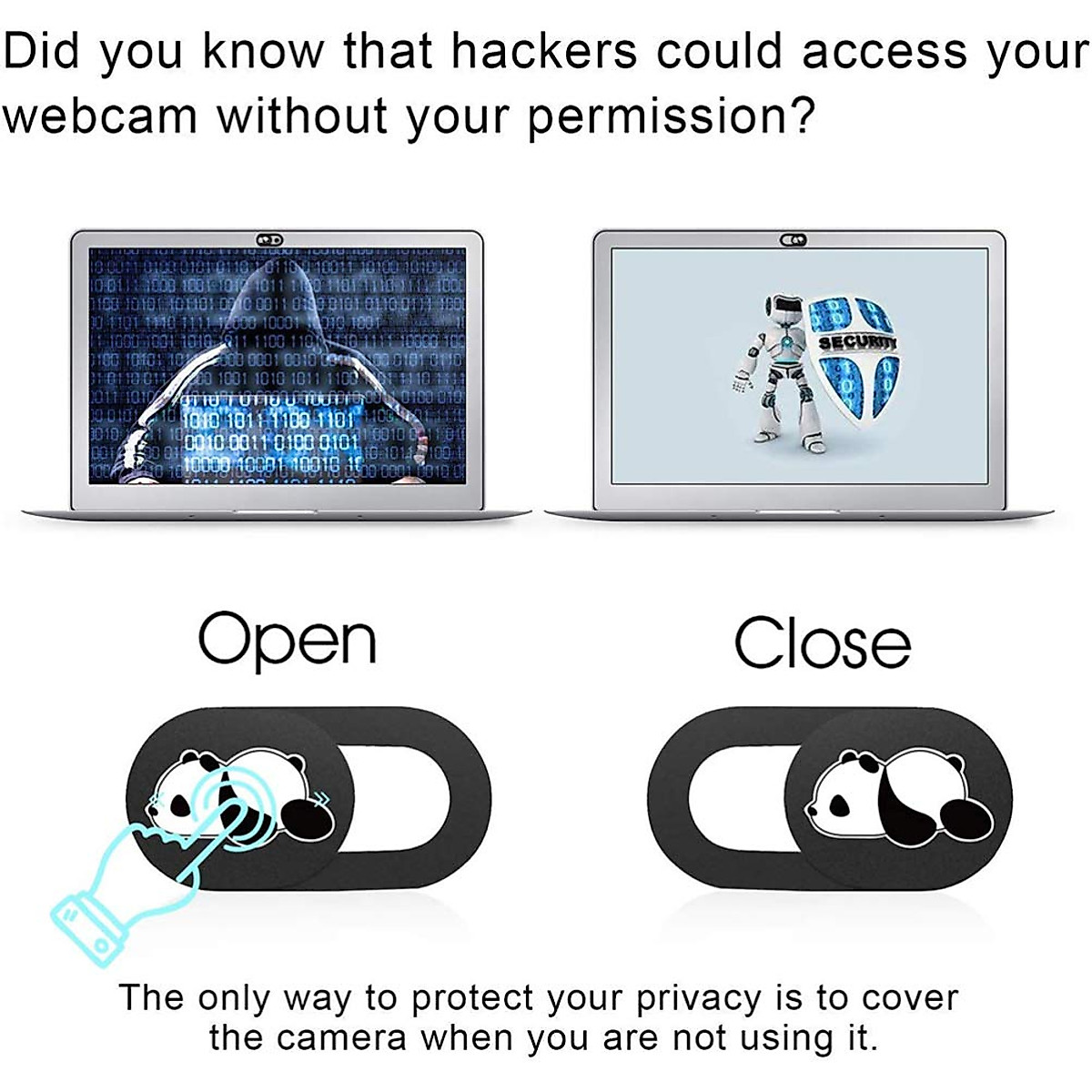 Mobestech Computer Camera 6Pcs Laptop Camera Cover Cartoon Slide Laptop Webcam Cover Slide Web Cam Privacy Cover Camera Sticker for Laptop, PC, and More Accessories Laptop Stickers