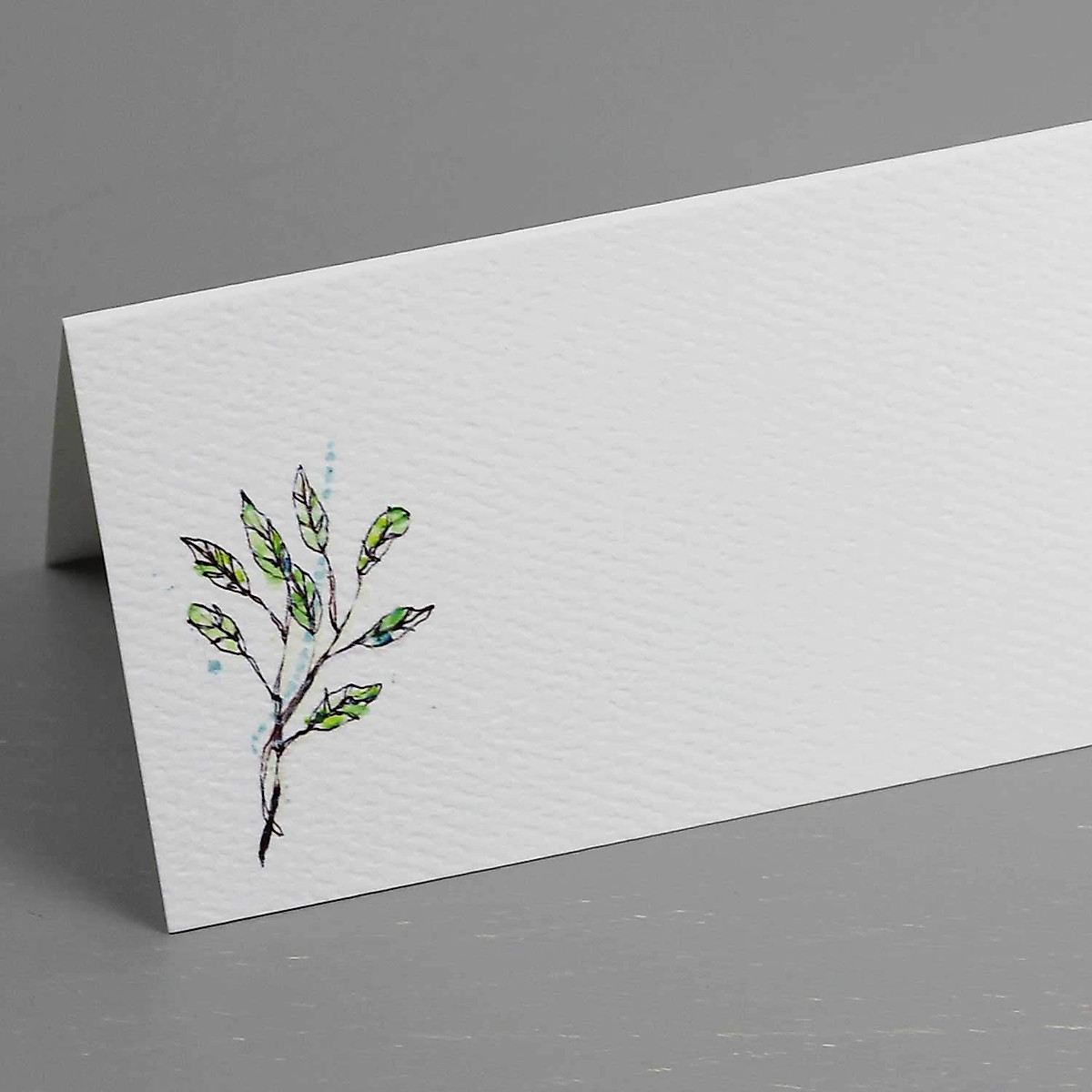 HERB Place Cards (4 Herbs) for Dinner Parties and Events. Table Tent Style, Scored for Easy Folding. Available in Packages of 12, 24, 48 (24) Multi
