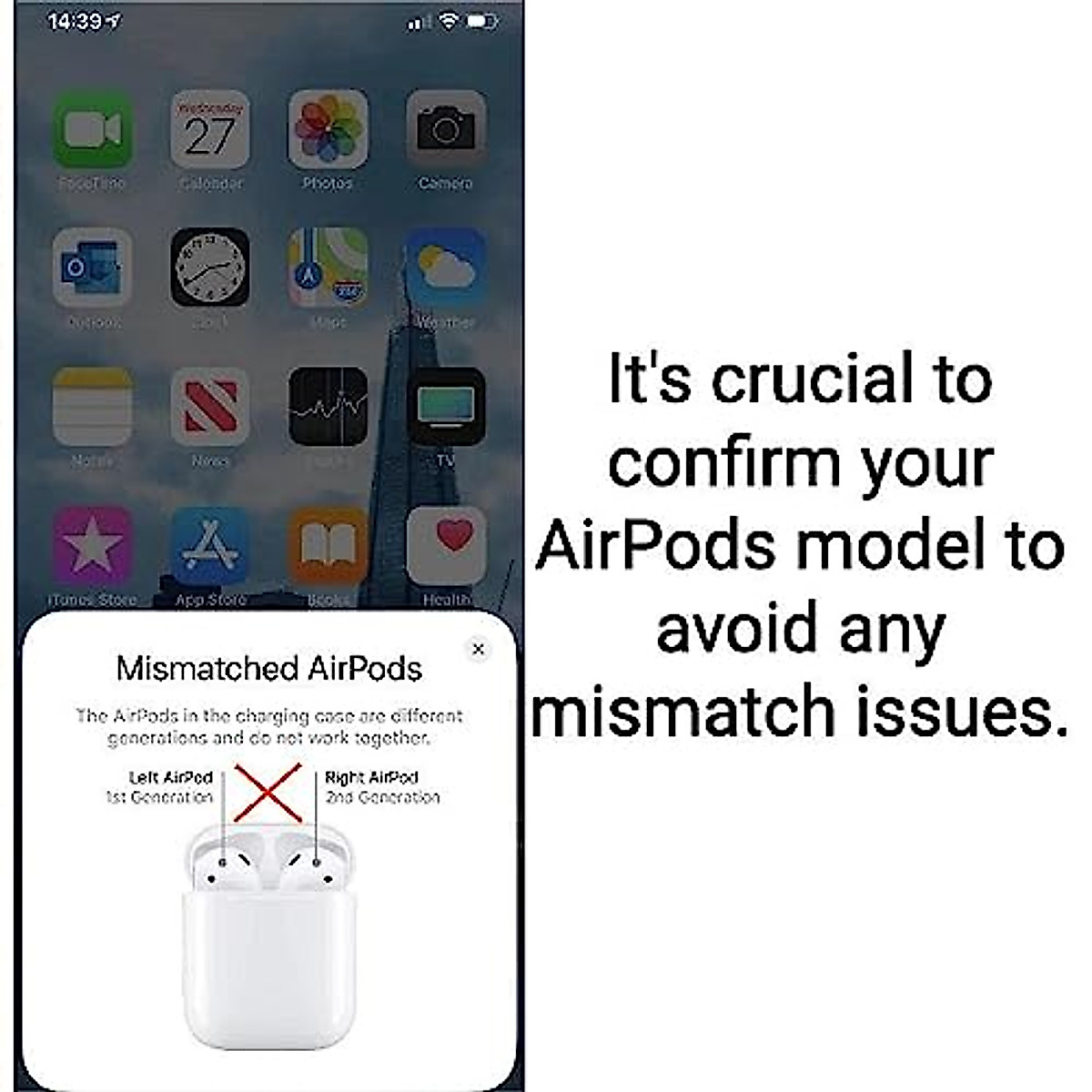 umiucrye Single Right Airpod replacement-3rd Generation Only Model NO.A2565，Wireless Bluetooth connectivity in-Ear,No Charging case or Charging Cable Included.White.