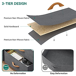 YITAHOME Dresser with 6 Drawers, Organizer Unit for Bedroom, Fabric Dresser Storage Tower - Sturdy Steel Frame, Wooden Top & Easy Pull Fabric Bins