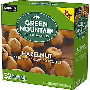 Green Mountain Coffee Hazelnut Keurig Single-Serve K-Cup Pods, Light Roast Coffee, 32 Count