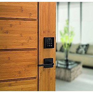 Kwikset Obsidian Keyless Touchscreen Electronic Deadbolt in Venetian Bronze