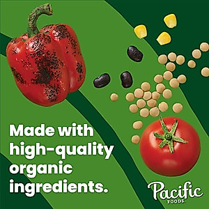 Pacific Foods Organic Vegetable Lentil Soup, Vegan Soup, 16.3 oz Can