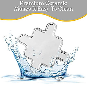 Silver Chrome Coasters for Drinks Absorbent, Modern Retro Mirrored Coasters for Table, Set of 4 Decor on Tabletop for Bar Tools Dining Table