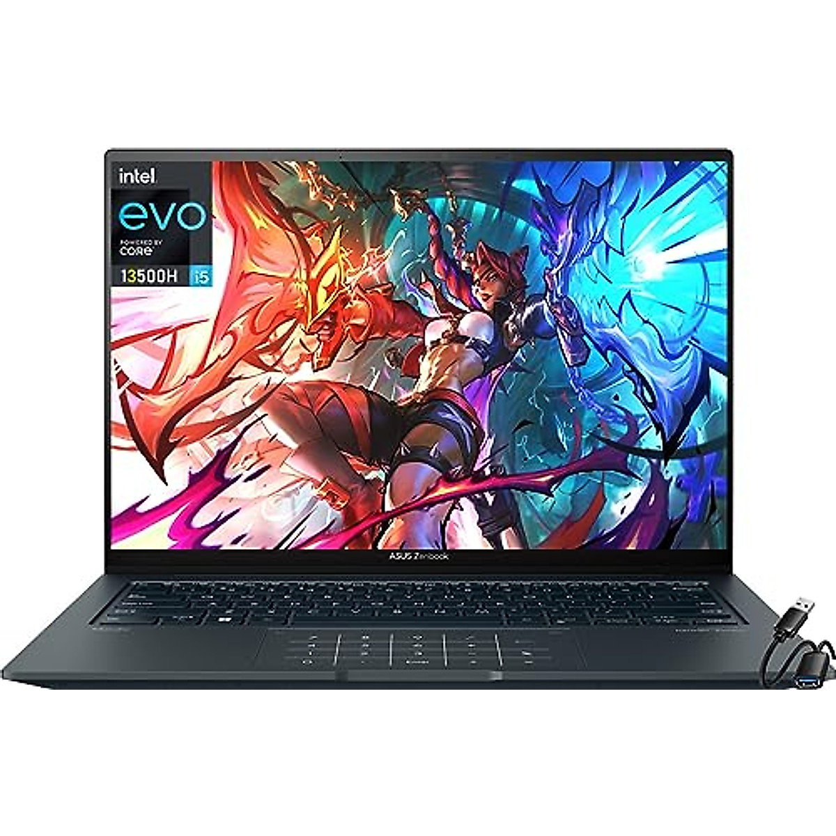 ASUS Zenbook 14.5" 2.8K(2880 x 1800) 120Hz OLED Laptop | EVO 12-Core i5-13500H | 100% DCI-P3 Pantone | WiFi 6E | 2X Thunderbolt 4 | Widnows 11 Home | w/HDMI (8GB LPDDR5 RAM | 1TB PCIe SSD)