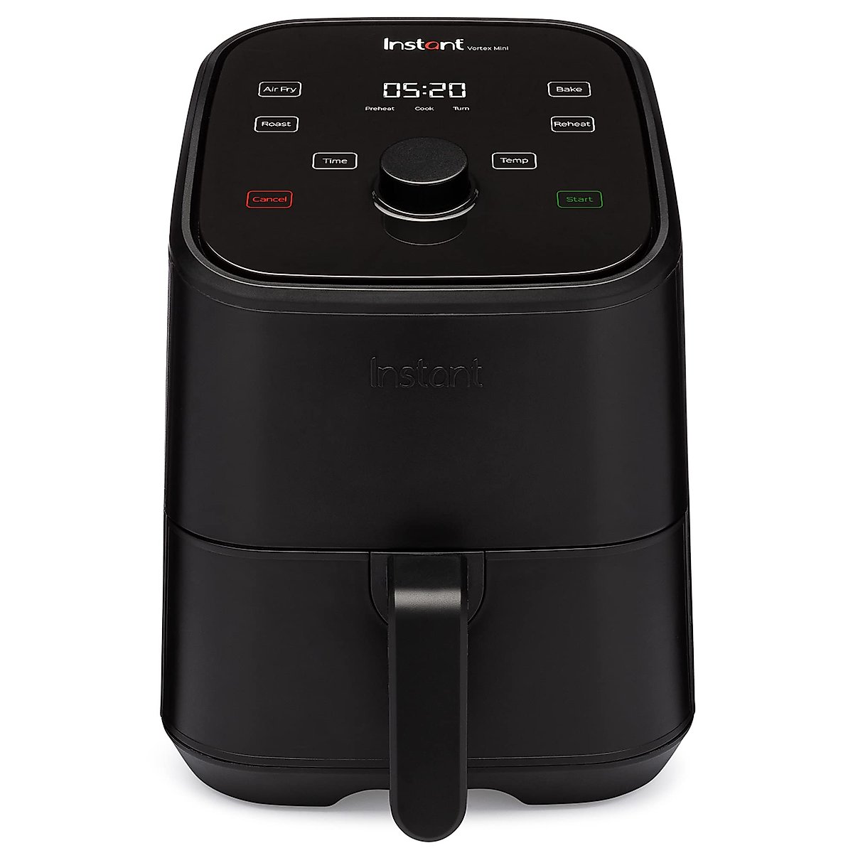 Instant Pot Vortex 4-in-1, 2-quart Mini Air Fryer Oven Combo with Customizable Smart Cooking Programs, Nonstick and Dishwasher-Safe Basket, Includes Free App with over 1900 Recipes, Black