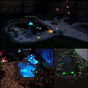 Alebew Underwater Led Lights with Remote, Waterproof Multi Color Submersible Led Lights Battery Operated Pool Lights for Halloween Christmas Party-10 Pack