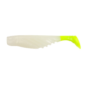Berkley Gulp! Ripple Mullet Saltwater Fishing Soft Bait, Glow/Chartreuse, 4in