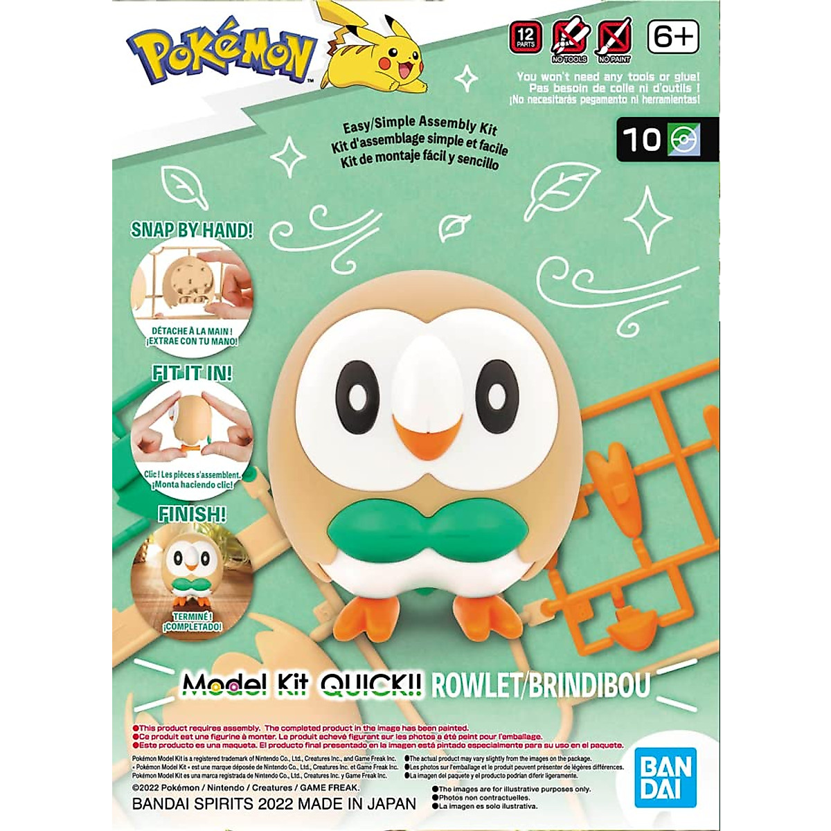 Hobby Kit Pokemon Model Kit Quick!! 10 Rowlet