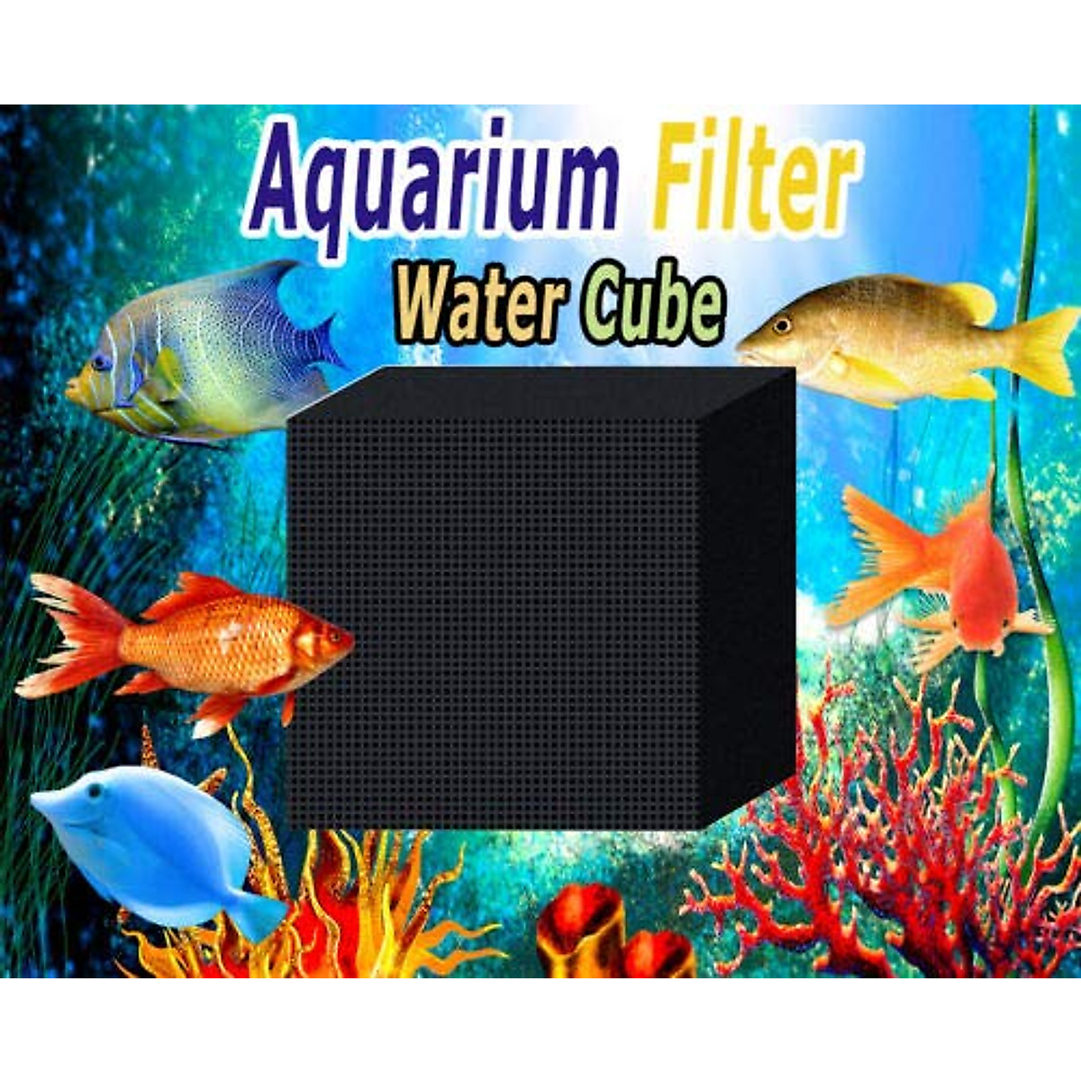 Eco-Aquarium Water Purifier Cube Filter Activated Carbon Ultra Strong Filtration and Absorption for Aquarium,Ponds,Fish Tank, Water Tank, Water Purification