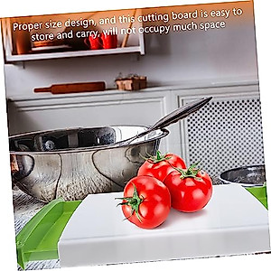 HAKIDZEL Double Drawer Cutting Board Plastic Cutting Board Plastic Containers Desktop Drawers Kitchen Supply Household Kitchen Board Daily Cut Board Accessories Non-slip Drawers Plastic