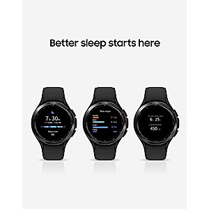 Samsung Electronics Galaxy Watch 4 Classic 46mm Smartwatch with ECG Monitor Tracker for Health Fitness Running Sleep Cycles GPS Fall Detection Bluetooth US Version, Black (Renewed)