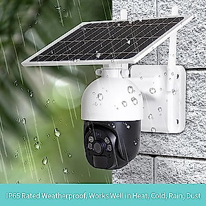 Solar Powered Outdoor Security Camera Wireless WiFi 1080P Spotlight Night Vision Two-Way Audio Motion Detection Cloud Local Storage