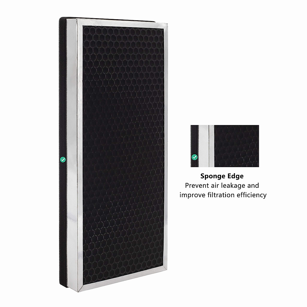 Drolma 2 Pack MA-40 H13 True HEPA Replacement Filter Compatible with Medify Air MA-40 Air Purifier MA-40A and MA-40B, 3-in-1 Filters includes Activated Carbon Filter, Part# ME-40