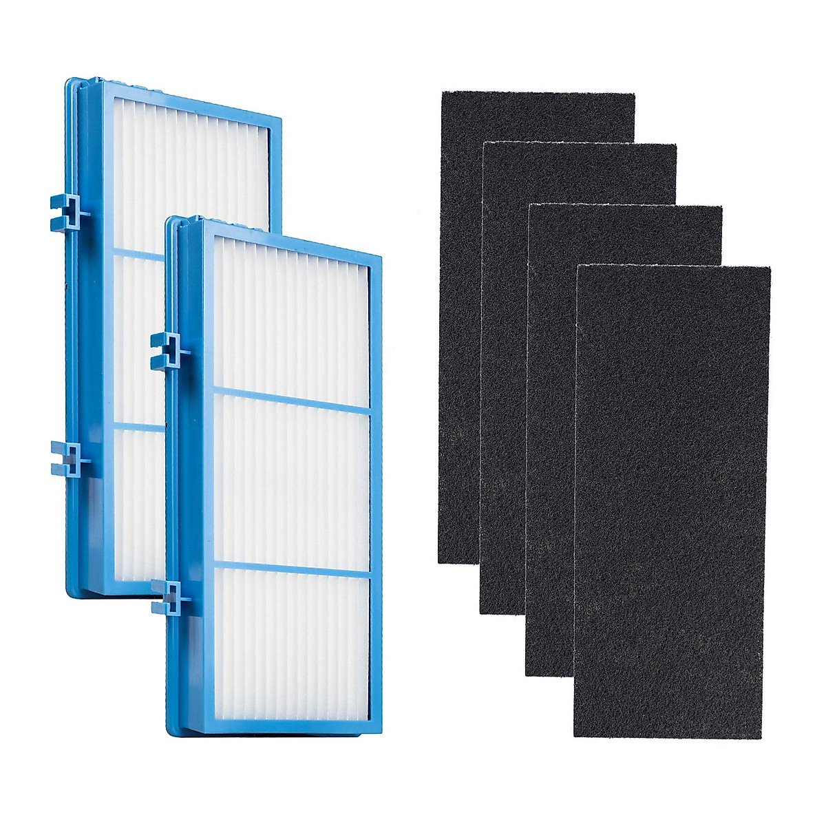 Pulluty True HEPA Filters Compatible with Holmes Aer1 Purifier Filter Replacement Parts # HAPF30AT, HAP242-NUC (2 HEPA Filters + 4 Booster Pre Filters)