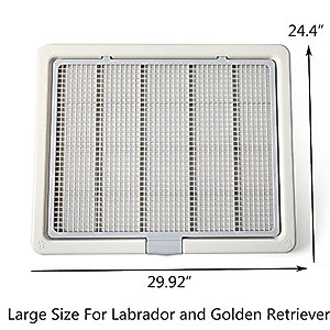 Smart Paws Large 29.92"x24.4" Pet Training Tray,Pet Training Pads Holder,Pet Toilet (Grey)