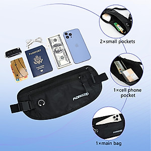 Running Belt for Women Men,Workout Fanny pack for Travel,Phone Holder for Running,Runner waist pack for Running Walking Cycling Camping Gym