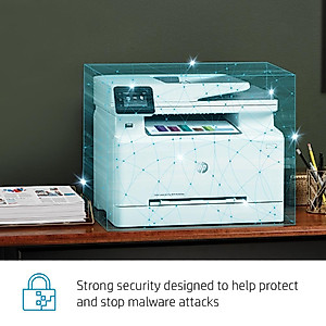 HP Color LaserJet Pro M283fdw Wireless All-in-One Laser Printer, Remote Mobile Print, Scan & Copy, Duplex Printing, Works with Alexa (7KW75A)