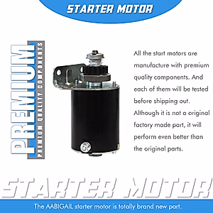 Starter Motor Compatible with L118 L120 Briggs & Stratton for Lawn Mower 390838 393499 497594 497595 497401 494198 494990 Toro John Deere 20 22 20Hp 22Hp Cub Cadet AM106883, AM38136, AM39285, SBS0004