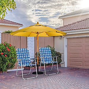 EEBUIHUI Set of 2 Folding Patio Lawn Chairs, Webbed Folding Chair Outdoor Beach Chair High Back Seat Portable Camping Chair for Yard, Garden (Blue White)