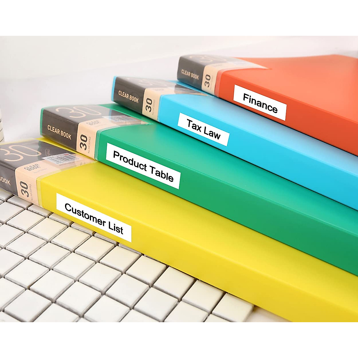 Replace for Dymo LetraTag Refills 91331 White Plastic Label Tape 12mm x 4m 1/2" x 13' Label Maker Refills Compatible with Dymo Letra Tag Label Maker LT100H LT100T QX50, Black on White, 4-Pack