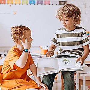 3 Pack Replacement Nylon Bands Compatible with Gabb Watch/Gizmo Watch 3 & 2 & 1, Hook & Loop Design Easy for Kids to Put On & Off, Breathable & Washable, Rainbow+PomeRed+Neon