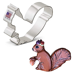 Squirrel Cookie Cutter 3.75" Made in USA by Ann Clark