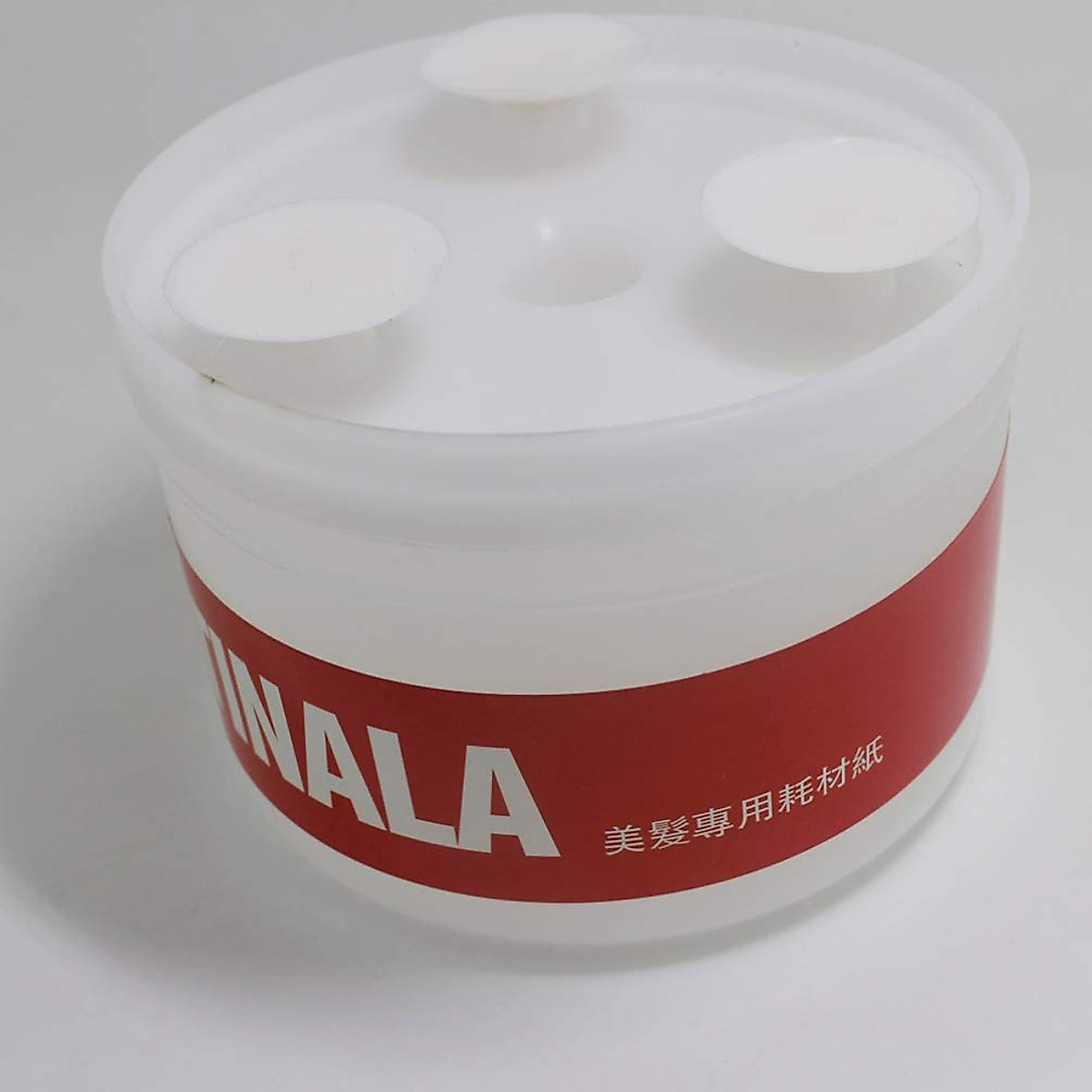 LEORX Neck Paper Dispenser Empty Neck Covering Paper Roll Clear Holder with Suction Cups Hair Cutting Collar Paper Strip Storage Plastic Case for Home Barber Shop