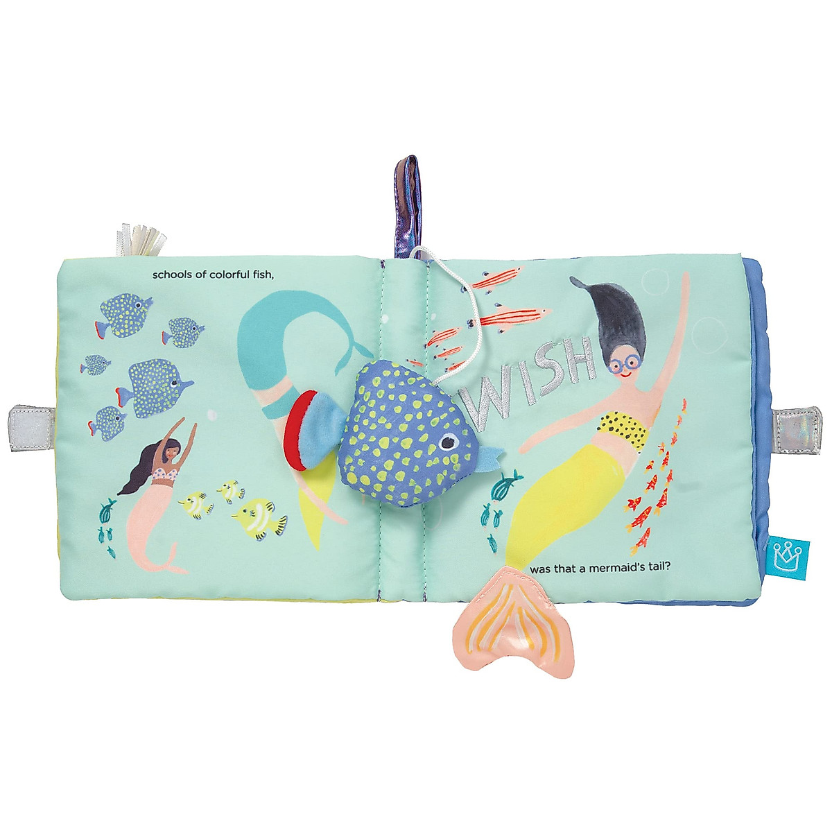 Manhattan Toy Under The Sea Soft Baby Activity Book with Squeaker Fish
