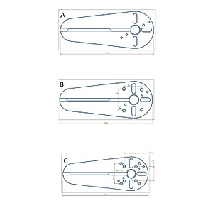 BTMIEY Circle Cutting Jig,Circle Cutting Jig for Electric Hand Trimmer Wood Router Woodworking (B)