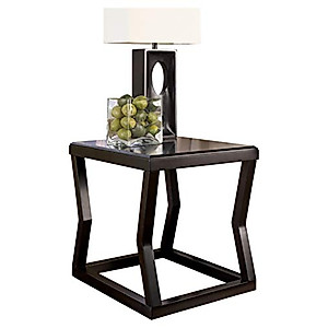 Signature Design by Ashley T592-3 End Table, 30.25" W x 25.50" D x7.00 H, Brown