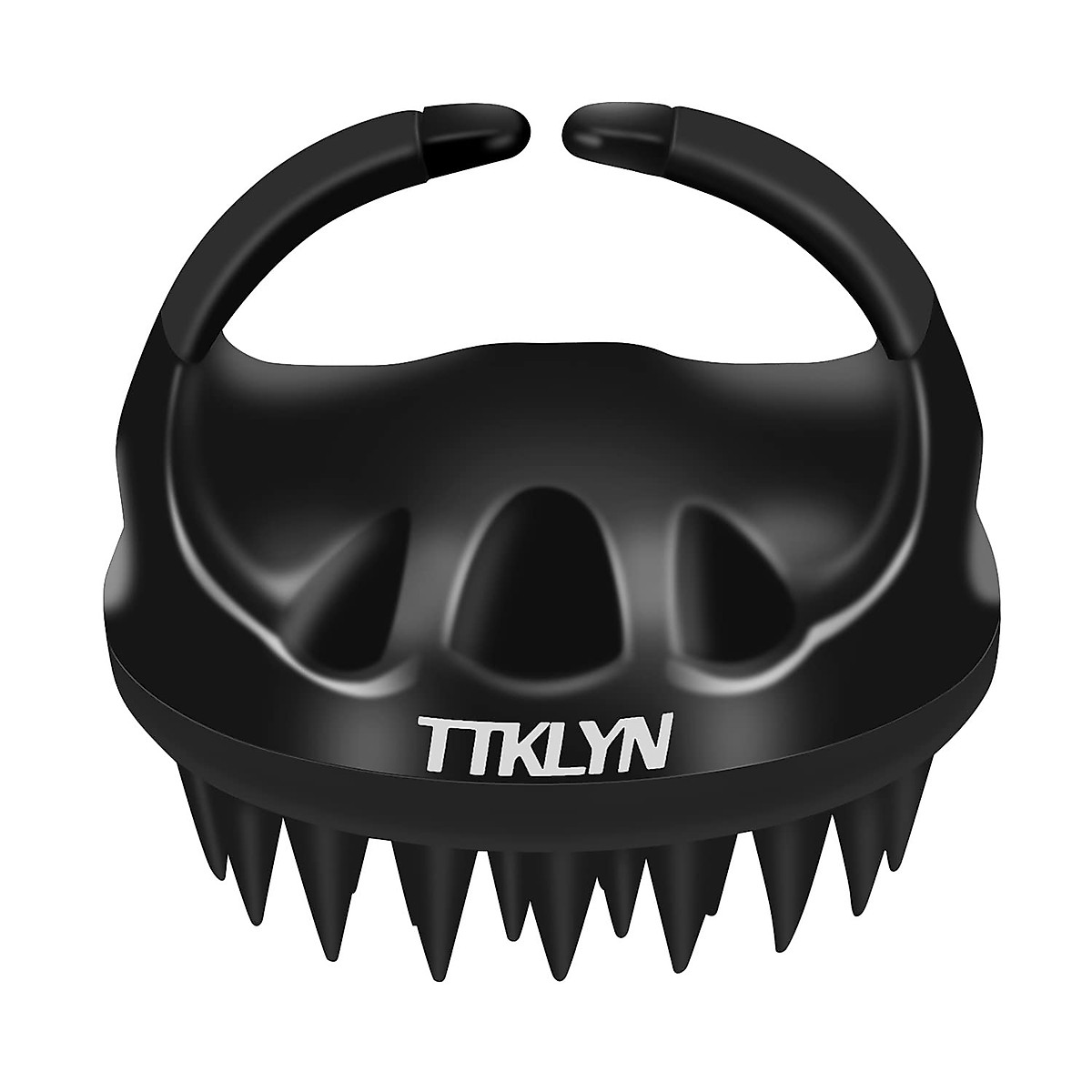 TTKLYN Hair Shampoo Brush, Scalp Care Hair Brush with Soft Silicone Scalp Massager, Black