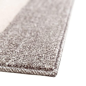 Unique Loom Del Mar Collection Area Rug-Transitional Inspired with Modern Contemporary Design, Rectangular 5' 0" x 8' 0", Gray/Ivory