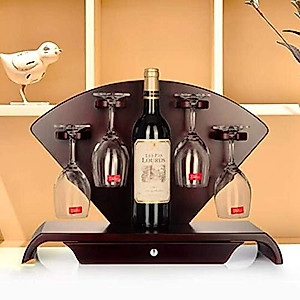 SEYFI Wine Racks,Wine Glass Rack, European Freestanding Tabletop with Storage Drawers Wine Holder for Bar Wine Cellar Basement Cabinet Pantry Kitchen Decoration