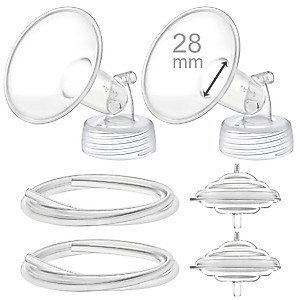 Maymom Pump Parts Compatible with Spectra S2, Spectra S1, 9 Plus Pump Not Original Spectra Pump Parts Replace Spectra S2 Accessories and Spectra Flange. Inc Flange Backflow Protector Tubing (28mm)