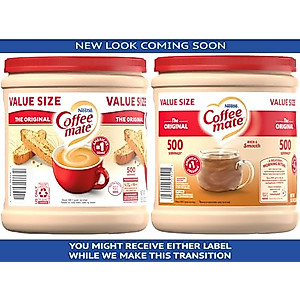 Coffee mate Original Powder Creamer, 35.3 oz Canister with By The Cup Stainless Steel Measuring Spoons